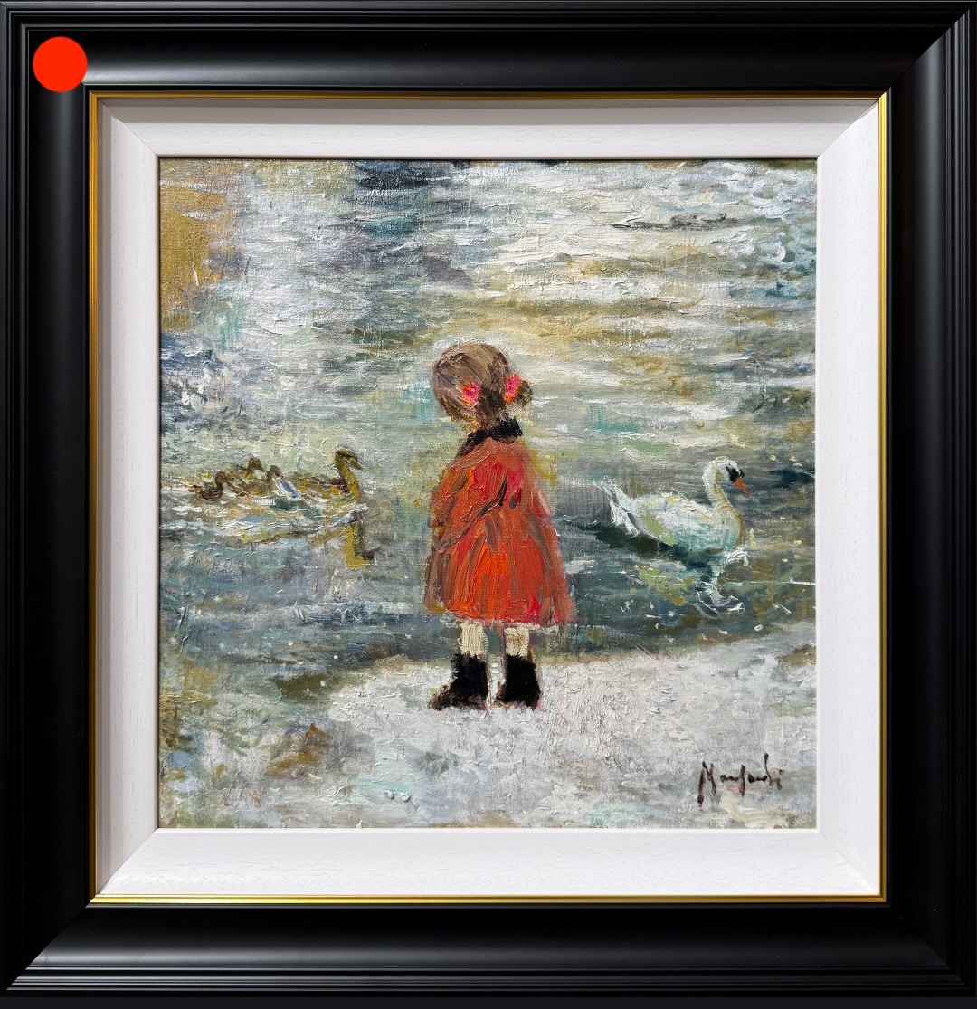 Mummy Duck by Lucy Manfredi Original Painting - SOLD