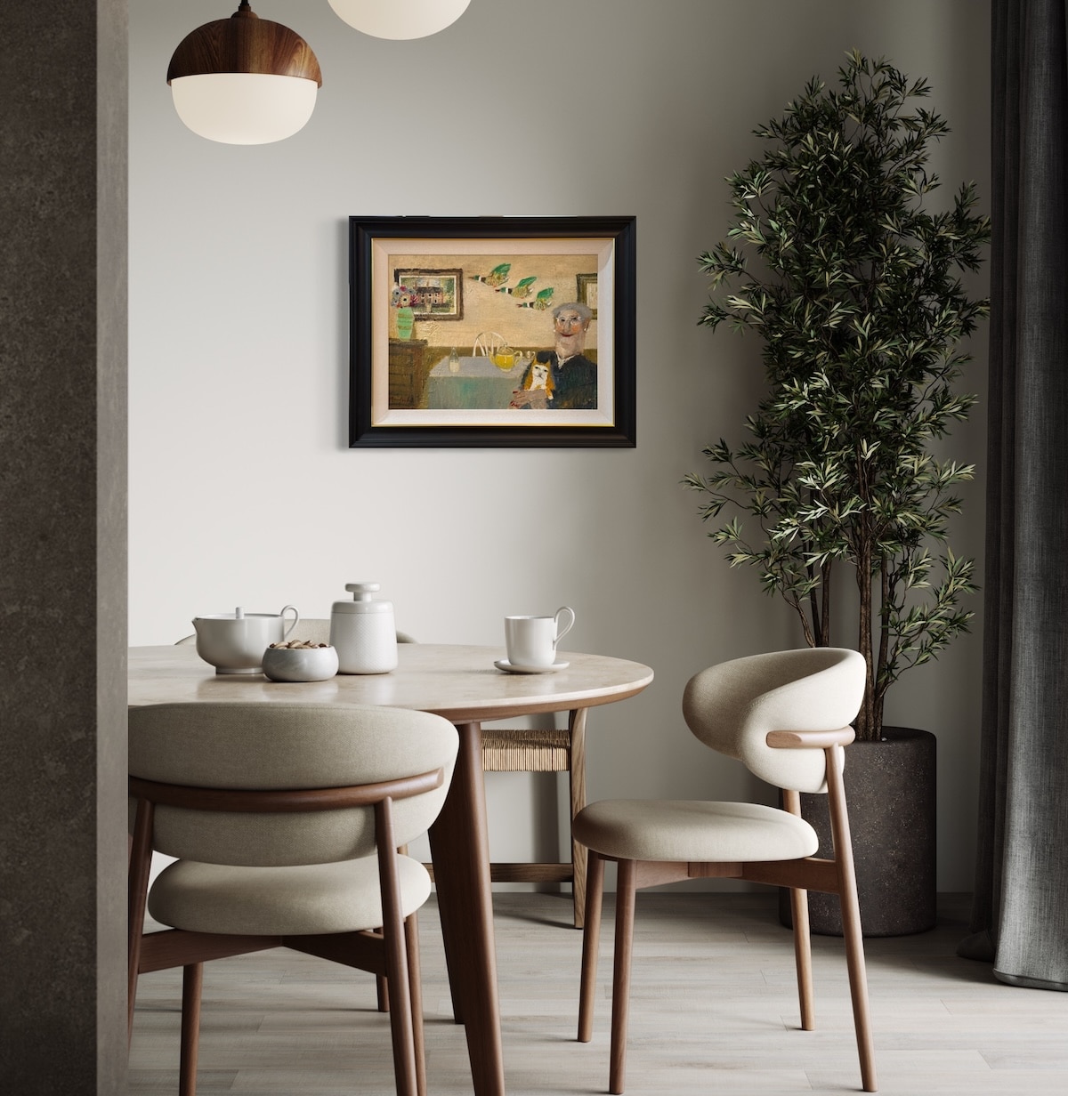 Three Ducks are Flying by Lucy Manfredi Original Painting