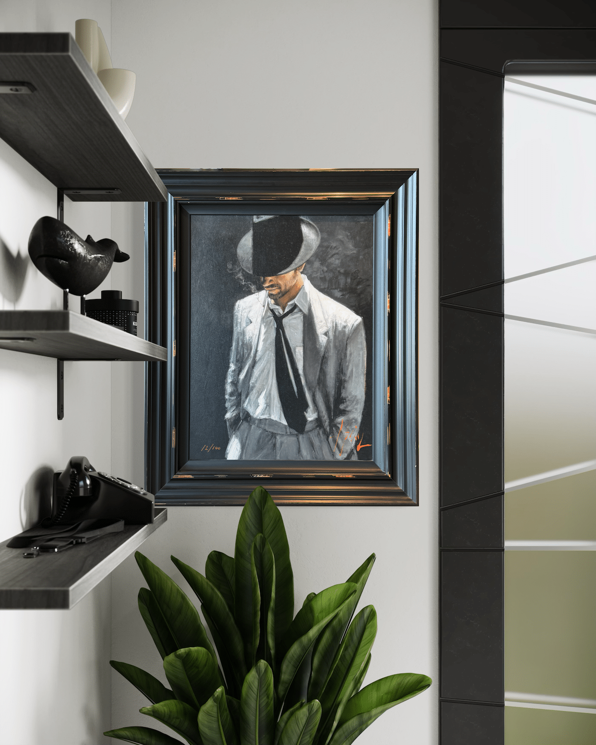 Man in White Suit IV by Fabian Perez Limited Edition Print FREE UK Delivery