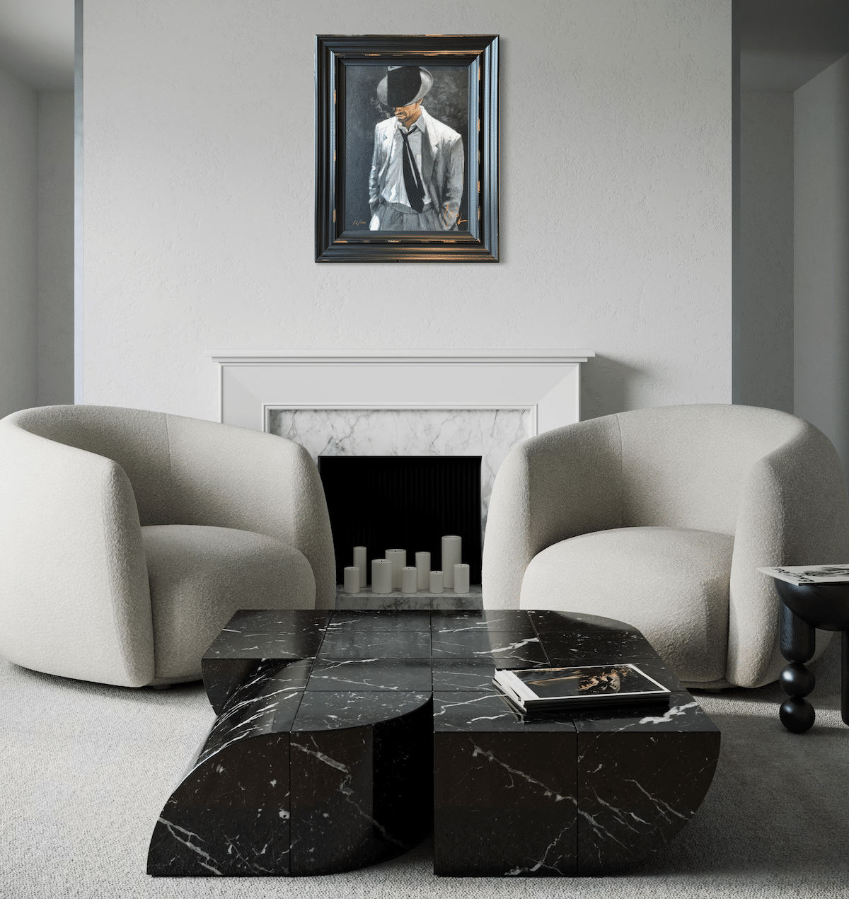 Man in White Suit IV by Fabian Perez Limited Edition Print FREE UK Delivery