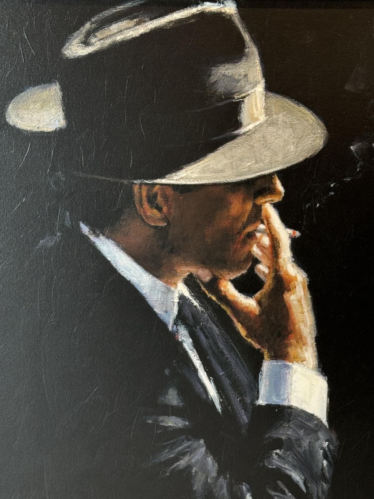 Smoking Under the Light II by Fabian Perez Limited Edition Print FREE ...